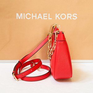 Michael Kors | Bags | Michael Kors Cora Mini Zip Pouchette Shoulder ...